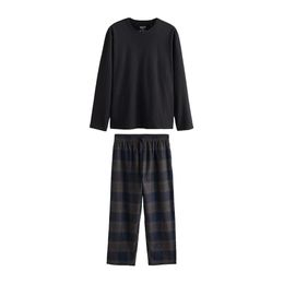next Pyjama Herren Gr&ouml;&szlig;e L navy / braun / schoko