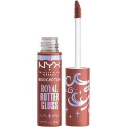 NYX Lipgloss »Professional Makeup Bridgerton Royal Butter Lipgloss 2 Praline« natur Royal Butter Lipgloss aus der Bridgerton-Kollektion