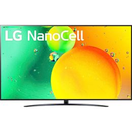 LG LED-Fernseher »86NANO769QA« 217 cm/86 Smart-TV α7 Gen5 4K AI-Prozessor, Dimming Pro, HDMI 2.0, Sprachassistenten schwarz Hohe Farbtreue dank...