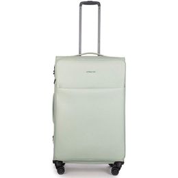 Stratic Weichgepäck-Trolley »Light + L, mint« 90 l 4 Rollen Reisekoffer großer Koffer Aufgabegepäck TSA-Zahlenschloss mint