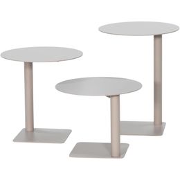 SPINDER DESIGN Beistelltisch »SUNNY 30« Beistelltisch aus Stahl Silky Taupe/Silky Taupe + Silky Taupe/Silky Taupe + Silky Taupe/Silky Taupe...