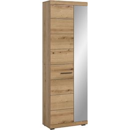 Inosign Garderobenschrank »SIENA, Höhe 197cm, 2 Türen, 4 Einlegeböden, ausziehbare Kleiderstange« hochwertige Rillenfräsung in MDF Front, 1 Stk....