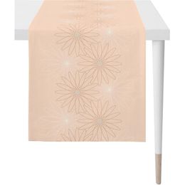 Apelt Tischläufer »1712 Loft Style« Jacquardgewebe apricot Obermaterial: 75% Polyester, 25% Viskose B/L: 48 cm x 140 cm