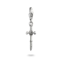 Thomas Sabo Charm-Einhänger »True Romance Schwert-Design Charm - Original« mit Zirkonia (synth.) silberfarben-schwarz-kristallweiß +...