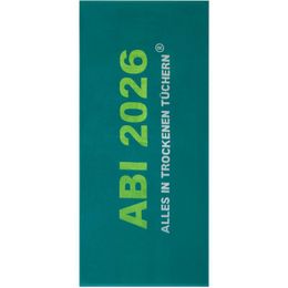 Egeria Strandtuch &raquo;ABI 2026&laquo; 75x180 cm, "ABI 2025-Alles in trockenen T&uuml;chern" petrol Obermaterial: 100% Baumwolle B/L: 75 cmx180 cm