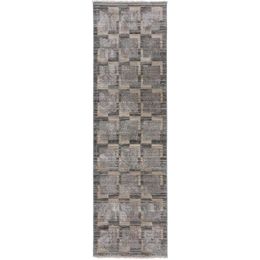 FLAIR RUGS Teppich »Evelyn Blocks Flor mit Glanzeffekt« rechteckig 8 mm Höhe geometrisches Design, Wohnzimmer, Schlafzimmer, Esszimmer natur...