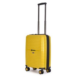 Stratic Trolley »BRIGHT+ Koffer S« 1 Stk. tlg. 37 l 4 Rollen Hartschalenkoffer Trolley TSA-Zahlenschloss CONNECT NFC-Chip yellow gold