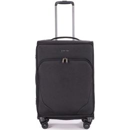 Stratic Weichgepäck-Trolley »Mix M, black« 60 l 4 Rollen Reisekoffer Reisegepäck Aufgabegepäck TSA-Zahlenschloss black