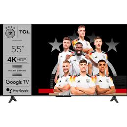 TCL LED-Fernseher »55V6BX1« 139 cm/55 Smart-TV Dolby Audio, Game Master, Apple TV titan-anthrazit Micro Dimming analysiert das Fernsehbild in...