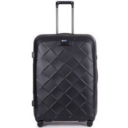 Stratic Hartschalen-Trolley »Leather&More L, matt black« 100 l 4 Rollen Reisekoffer großer Koffer Aufgabegepäck TSA-Zahlenschloss matt black