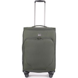 Stratic Weichgepäck-Trolley »Mix M, dark green« 60 l 4 Rollen Reisekoffer Reisegepäck Aufgabegepäck TSA-Zahlenschloss dark green