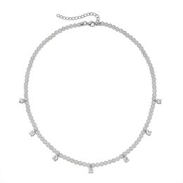 Firetti Perlenkette »Schmuck Geschenk Silber 925 Halsschmuck Halskette Collier mit Behang« mit Zirkonia (synth.) - mit Muschelkernperle...