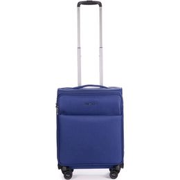 Stratic Weichgepäck-Trolley »Light + S, dark blue« 37 l 4 Rollen Handgepäck Reisekoffer Reisegepäck TSA-Zahlenschloss dark blue