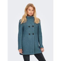 Only Langjacke »ONLNEWSOPHIA WOOL COAT OTW CC« mit Wolle Blue Mirage S S Modische Übergangsjacke von Only