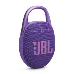 JBL Bluetooth-Lautsprecher »Clip 5« (Bluetooth Lautstärkeregelung 7 W) ultra-kompakt, wasser- und staubgeschützt (IP67), 7 Watt RMS Lila JBL...