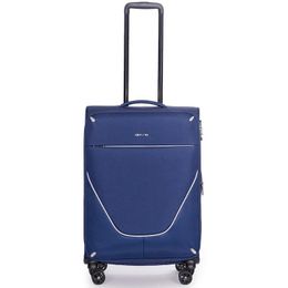 Stratic Weichgepäck-Trolley »Strong M, navy« 69 l 4 Rollen Reisekoffer Reisegepäck Aufgabegepäck TSA-Zahlenschloss navy