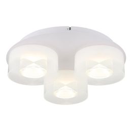 Globo LIGHTING LED Deckenleuchte »BELINDA« LED-Modul 1 Stk. Tageslichtweiß Deckenlampe/4000K/ ø: 380mm/Wohnzimmer weiß