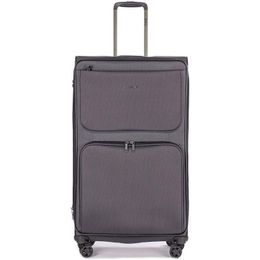 Stratic Weichgepäck-Trolley »Bendigo Light + L, black« 105 l 4 Rollen Reisekoffer großer Koffer Aufgabegepäck TSA-Zahlenschloss black
