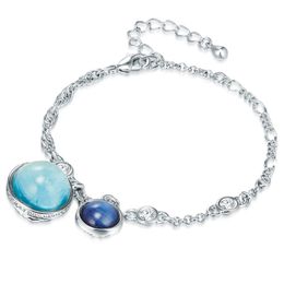 Lulu & Jane LULU & JANE Gliederarmband &raquo;LJ488&laquo; Metall-Legierung silber + wei&szlig; none Modisches Armband f&uuml;r Damen
