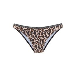 Copenhagen Studios Bikini-Hose »Leody«, Mit trendigem Animalprint braun-bedruckt 34 - N-Gr N-Gr 34 Animalprint und kontrastfarbenes Logo Tape