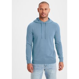 H.I.S. H.I.S Hoodie », Strickpullover mit Kapuze« Feinstrick aus pflegeleichter Baumwollmischung blau-meliert S (44/46) S (44/46) H.I.S Herren...