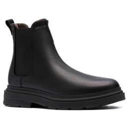 Clarks Chelseaboots »Badbury« Boots, Winterboots mit modischem Blockabsatz schwarz 41,5 41,5 Elegante Chelseaboots im klassischem Stil