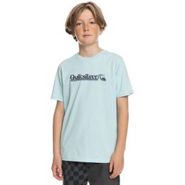 Quiksilver T-Shirt »All Lined Up« Iced Aqua 14 14 Stoff: Leichter Baumwolljersey