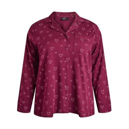 ZIZZI Pajama Shirt 'Tanji' female Purple size XXXL