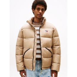 Tommy Jeans Steppjacke »VAIL PUFFER« ohne Kapuze Winterjacke Pufferjacket Regular fit mit Rundhalsausschnitt Coastal Taupe S S Steppjacke von Tommy...