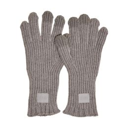 Urban Classics Baumwollhandschuhe &raquo;Unisex Knitted Wool Mix Smart Gloves&laquo; heathergrey
