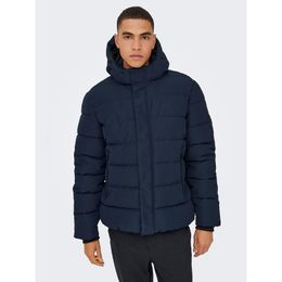 Only & Sons ONLY & SONS Steppjacke »ONSCAYSON PUFFA OTW NOOS« mit Kapuze Navy Blazer S S Steppjacke von Only & Sons