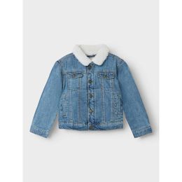 name it Jeansjacke »NMMJACK TEDDY DNM JACKET 1101-OV N« Medium Blue Denim 116 116 Coole Jeansjacke von name it für Jungen