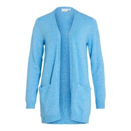 Vila Strickjacke »VIRIL OPEN L/S KNIT CARDIGAN - NOOS« Blissful Blue Detail:LIGHT MELANGE XL XL Feinstrick Cardigan von Vila