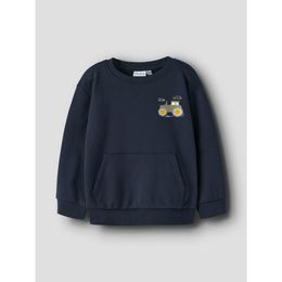name it Sweatshirt »NMMVUGO LS NREG SWEAT BRU« Navy Blazer Print:Tractor 122/128 122/128 Sweater von name it für Jungen