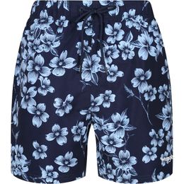 Wrangler Badeshorts »VENUS« mit floralem Print, mit elastischem Bund und Kordelzug, mit Tasche navy L (48) - N-Gr N-Gr L (48) Herrenbadehose von...