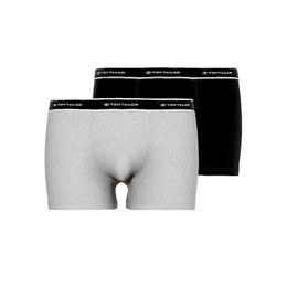 Tom Tailor Boxershorts »Kentucky« Packung, 2er Pack, 2 Stk. tlg., weich, bequem, basic, eng, atmungsaktiv, Logobund, Baumwollmix darkgrey melange 7...