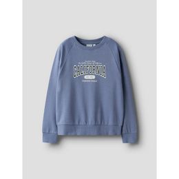 name it Sweatshirt »NKFVENUS LS NREG SWEAT BRU« Blue Ice Print:California Tennis 122/128 122/128 Sweater von name it für Mädchen