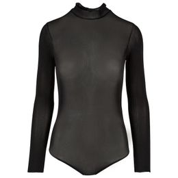 Urban Classics Body »Damen Ladies Mesh Turtleneck Body« black XS - US-Größen US-Größen XS Einfarbiger Damen Body aus transparentem Mesh und mit...