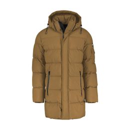 Lerros Winterjacke »Warm gefütterter Steppmantel mit abnehmbarer Kapuze« mit Kapuze Wasser- und windabweisend, atmungsaktiv BROWN S S Hoher...
