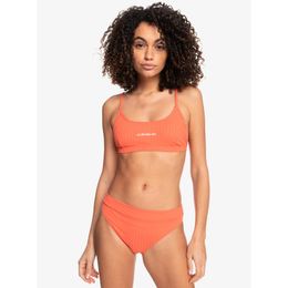 Quiksilver Bikini-Hose »Logo« Guava XS - US-Größen US-Größen XS Stoff: Texturierter Rippstrick
