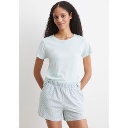Marc O'Polo MARC O'POLO Shorts »Mix & Match Cotton« mit floralem Alloverprint ice blue print S - N-Gr N-Gr S Damen Loungeshorts von Marc O'Polo