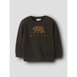 name it Sweatshirt »NMMOBEAR NREG SWEAT UNB« mit hochwertiger 3D-Stickerei Delicioso 92 92 Sweater von name it für Jungen