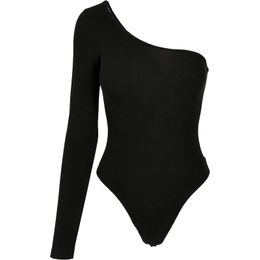 Urban Classics Body »Damen Ladies Organic Asymmetric One Sleeve Body« black M - US-Größen US-Größen M Bodies für vielseitige Looks