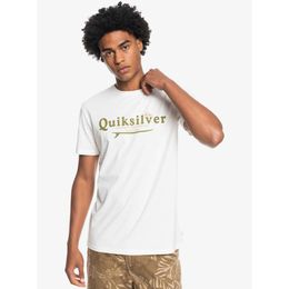 Quiksilver T-Shirt »Silver Lining« weiß L L Stoff: Baumwoll-Jersey-Stoff [160 g/m2]