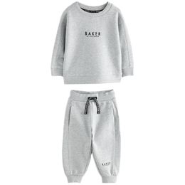 Baker by Ted Baker Jogginganzug Jungen Größe 98 graumeliert / schwarz