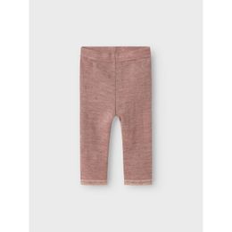 name it Leggings »NBFWANG WOOL NEEDLE LEGGING SOLID NOOS« aus reiner Merinowolle Antler 50 - N-Gr N-Gr 50 Kuschelige Leggings von name it für Babys
