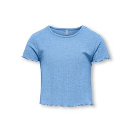 Kids Only M&auml;dchen KIDS Only T-Shirt &raquo;KOGNELLA S/S O-NECK TOP NOOS JRS&laquo; mit s&uuml;&szlig;er Wellenkante 122/128