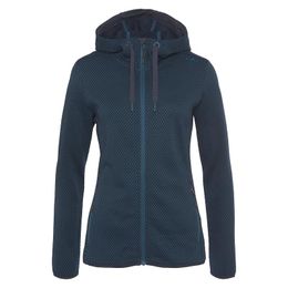 CMP Strickfleecejacke mitKapuze Wärmend & windabweisend & Atmungsaktiv black blue 40 40 Fleece-Material: schnelltrocknend und wärmend für...
