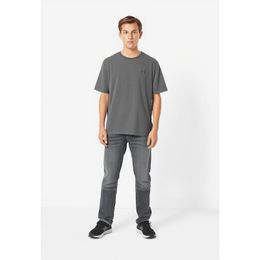 name it T-Shirt »NKMGREG SS NREG TOP NOOS« in Basic-Form mit kleinem Brust-Logo Lava Smoke 116 116 Kurzarmshirt von name it