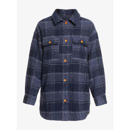 Roxy Langjacke »Make It Happen« Mood Indigo Plaid Party XXL XXL Stoff: Polyester, Wollmischgewebe [465 g/m2]